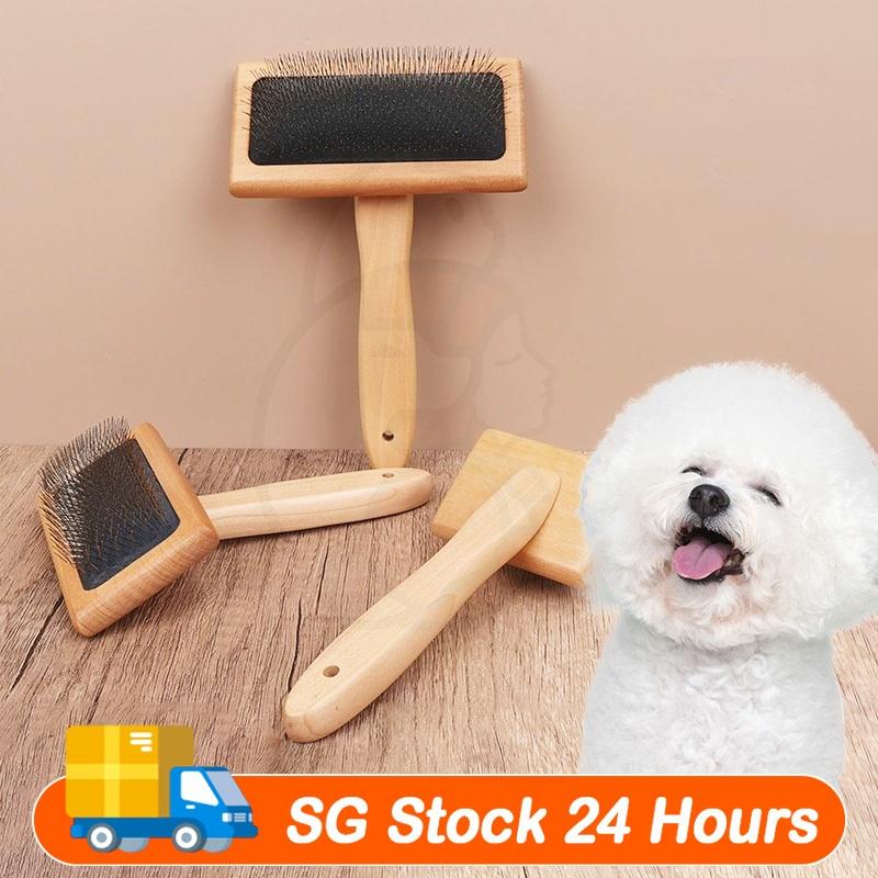 SG Pet Comb Dog Combs Pet Grooming Brush Hair Slicker Brush Bamboo ...