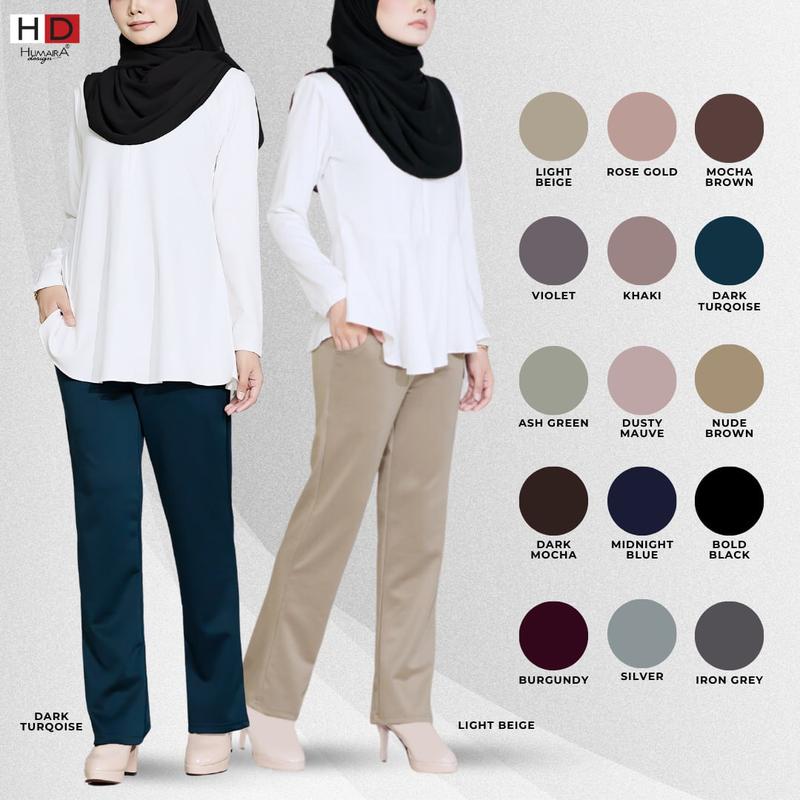Seluar Casual Pants Humaira Design (Semi-Bootcut) Clothing Palazzo ...
