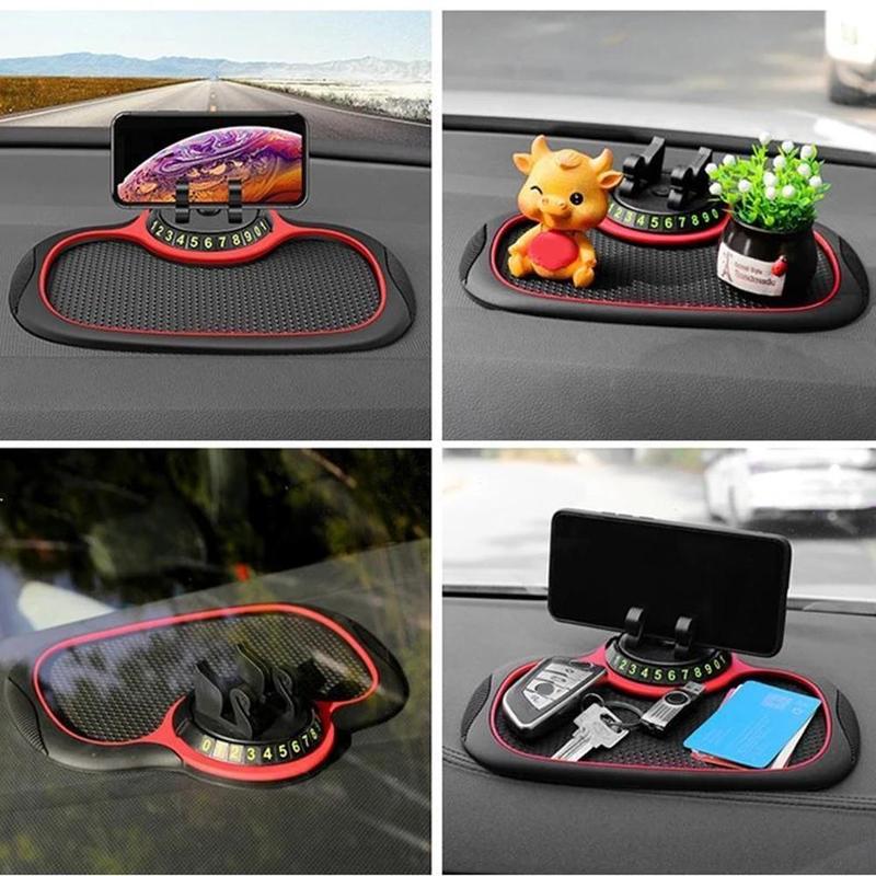 Car Mobile Phone Anti-slip Mat Car Storage Mat 360 Bracket Rotating ...
