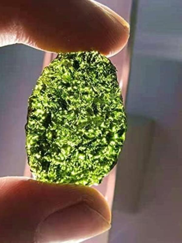 Moldavite Meteorite Raw Pendant Moldavite Crystal Stone Necklace(Green ...