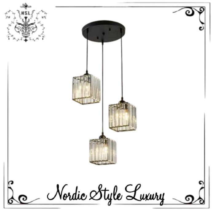 Jual NEW PRODUK NORDIC STYLE LUXURY Lampu Hias Gantung 3in1 Rangkai ...