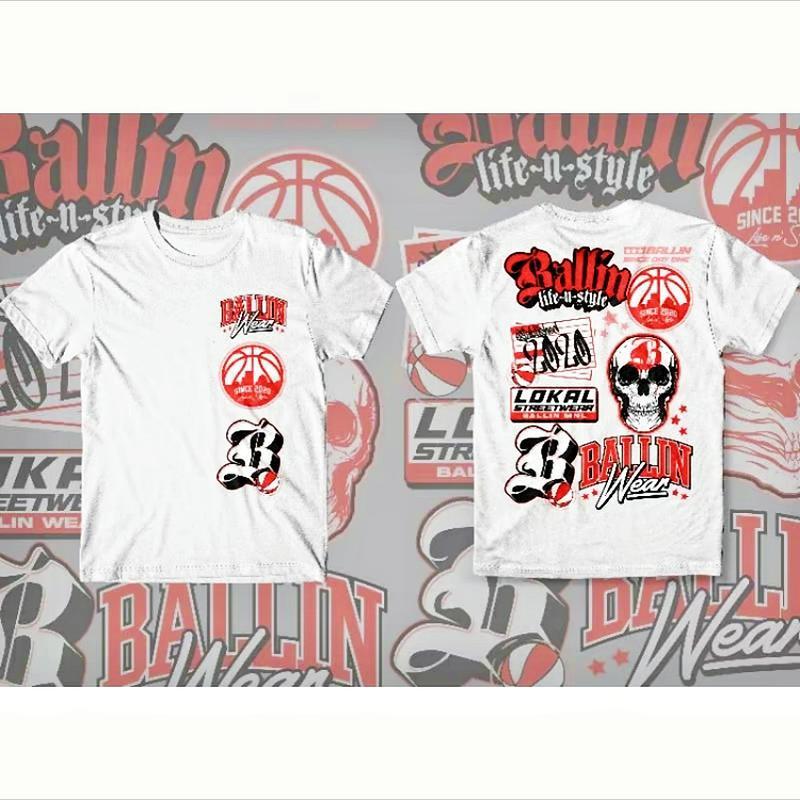 T-shirt na may maikling manggas na usong uso sa tag-araw na anime ...