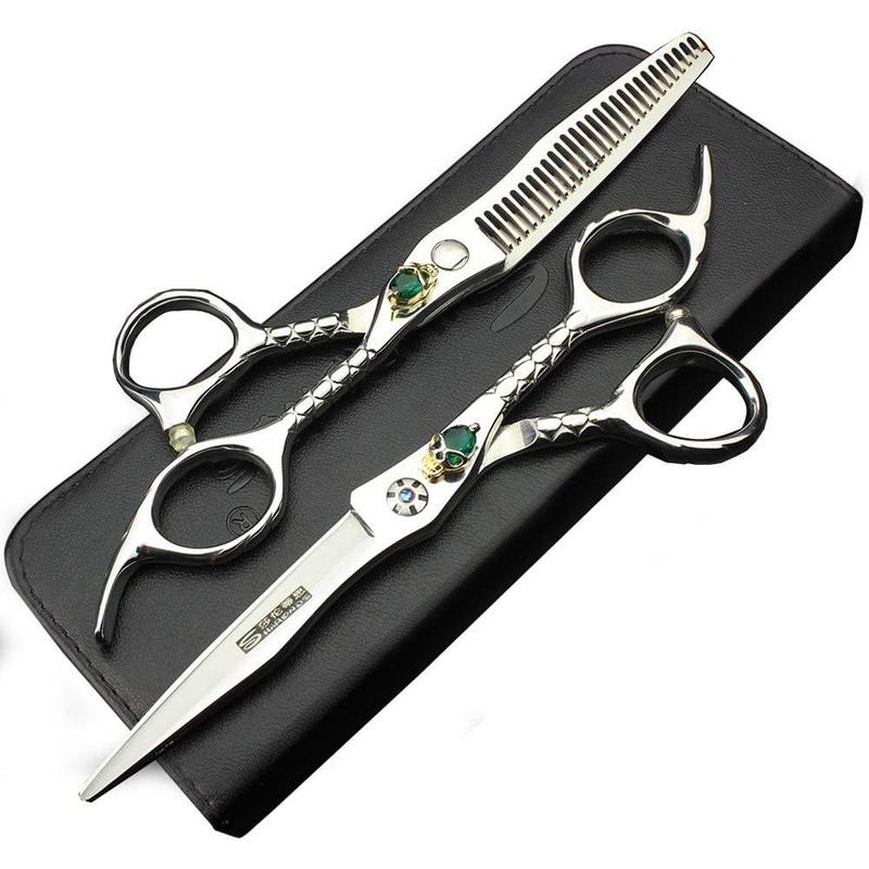 15.2cm Skull Silver Hair Scissors Salon Hairdresser Hairdresser ...
