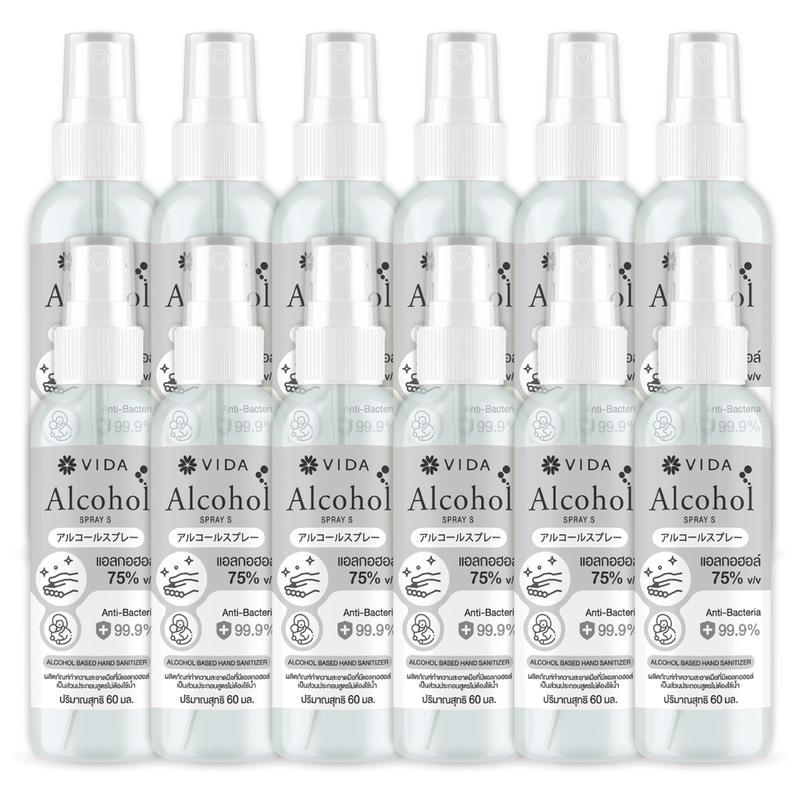 COD. [Hot Item] VIDA SPRAY ALCOHOL S 12 ขวด (Food grade) - TikTok Shop ...