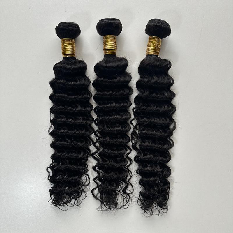 Deep Wave Hair Weft Real Human Hair Foam Hair Only for Clockwork ...