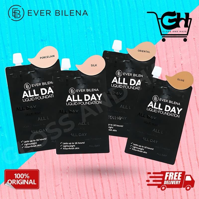 EVER BILENA All Day Liquid Foundation 10ml (Sachet) Makeup Flawless ...