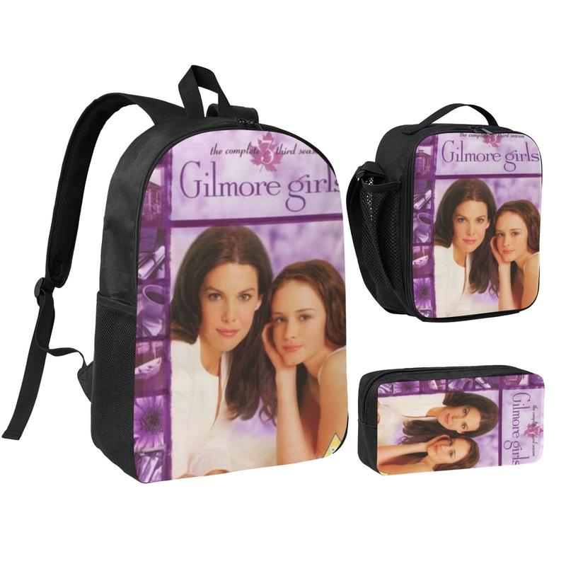 Gilmore Girls Theme Backpack 3pcs Backpack Set,Casual Light Weight ...