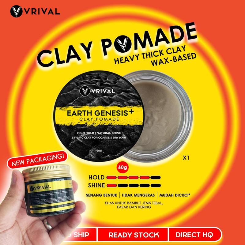 VRIVAL Clay Pomade 60g | Minyak Rambut Lelaki Terbaik | Original ...