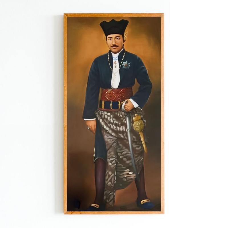 Lukisan Cetak Sultan Agung Hanyokrokusumo Ukuran Besar Denga - Shop ...