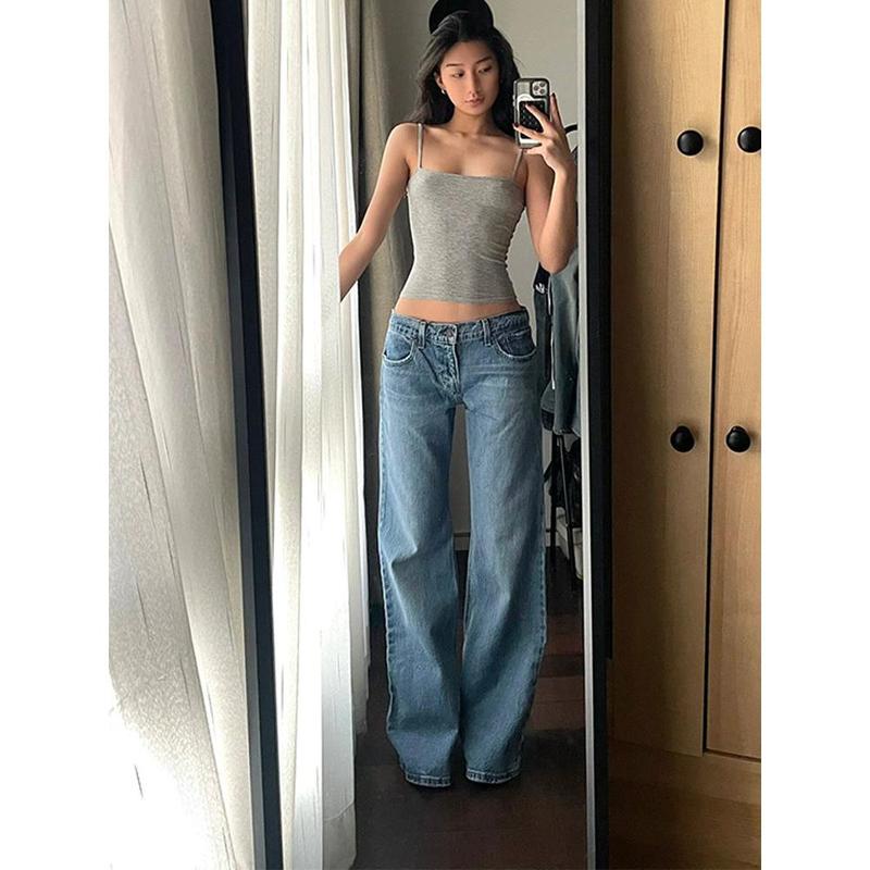 【American loose jeans】American High Street Vibe Style Millennium ...