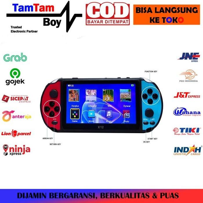 Jual Video Game Console Handhled Portable X12 Retro PSP 5.1 Inch P2P ...