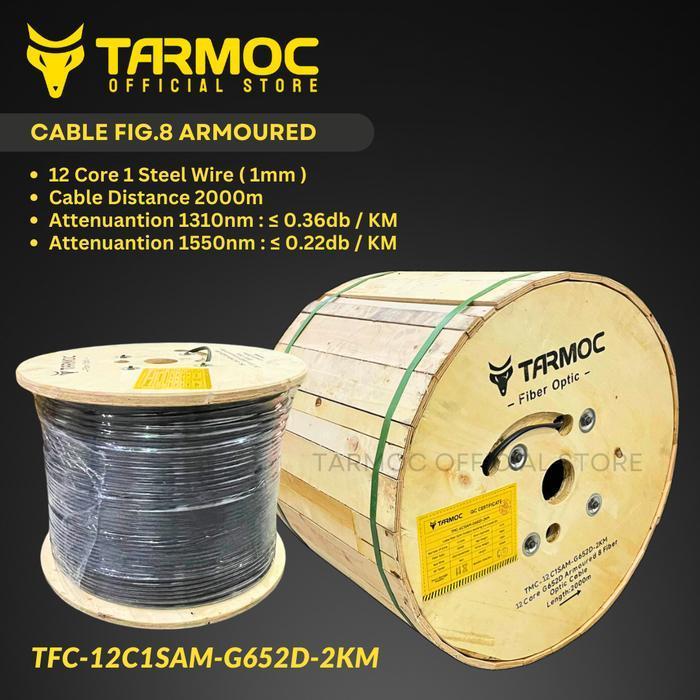 Tarmoc TFC-12C1SAM-G652D-2KM | Cable Fig 8 Armoured 12 Core 2000m ...