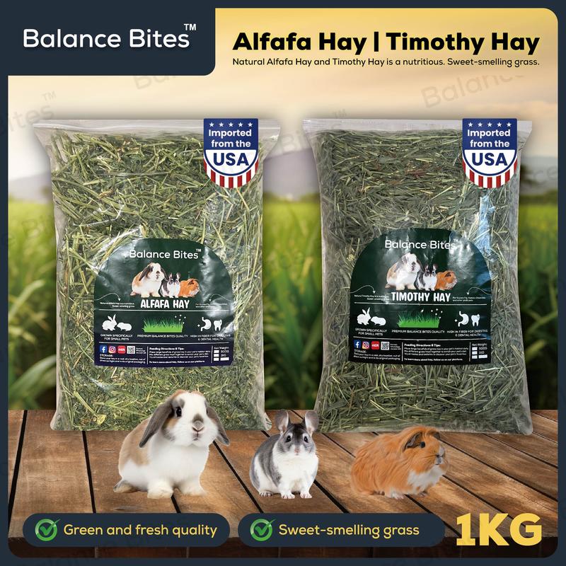 Balance Bites Premium Alfafa Hay & Timothy Hay 1KG - TikTok Shop Malaysia