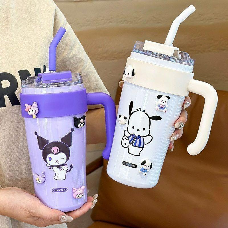 Termos Kapasiti Besar, 860ml, dengan Straw, Reka Bentuk Kartun - TikTok ...