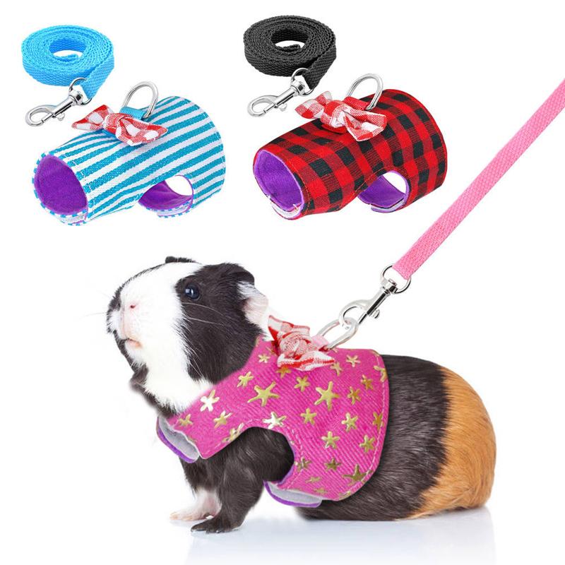 Hamster Small Pet Harness Rabbit Bowtie Striped Star Harness - TikTok ...