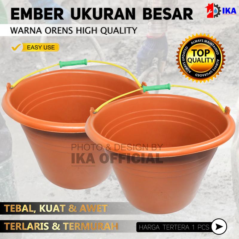 Ember Plastik WARNA JUMBO BESAR & KECIL ORANGE Ember Cor Ant - Shop ...