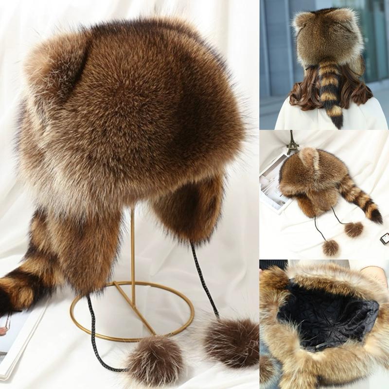 An Animal-Themed Wig COSAC Style Hat with Raccoon Tail Design, - TikTok ...