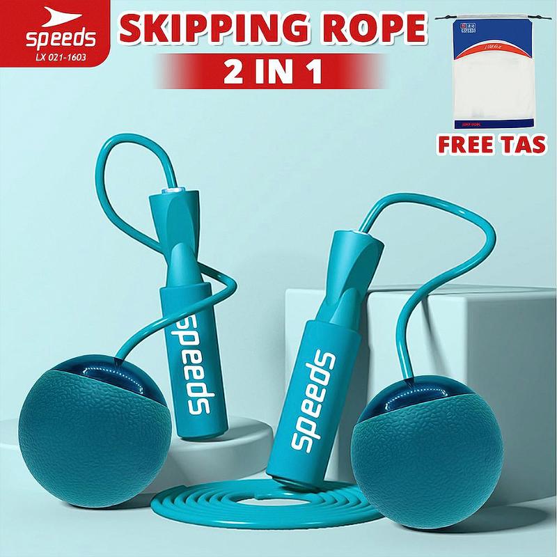 SPEEDS Tali Skipping Spring Lompat Tali Jumping Rope 2 in 1 Dengan ...