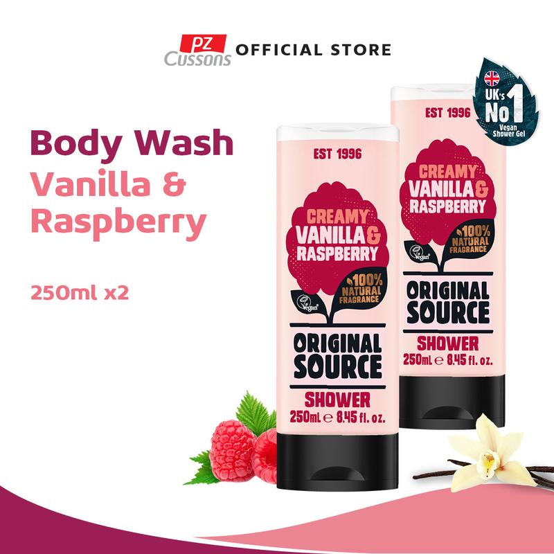 Original Source Body Wash Vanilla & Raspberry - Sabun Cair Vegan - Shop ...