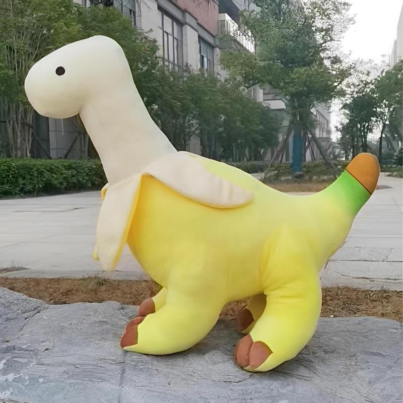 Cute Banana Dinosaur Brontosaur Plush Toy, Soft Stuffed Animal - TikTok ...