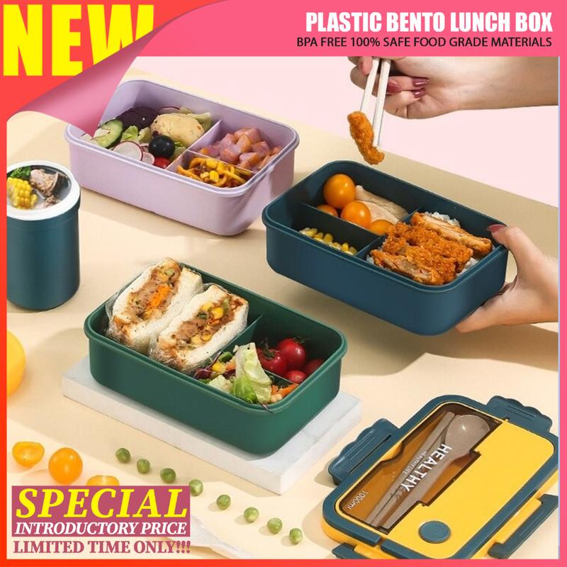 Bento Lunch Box With Handle Different Colors 3 Grid Tablewar - TikTok ...