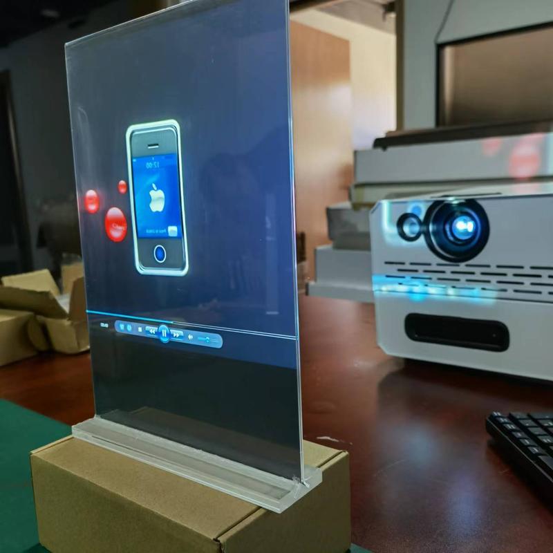 Filem unjuran holografik 3D, pelekat belakang, skrin projektor ...