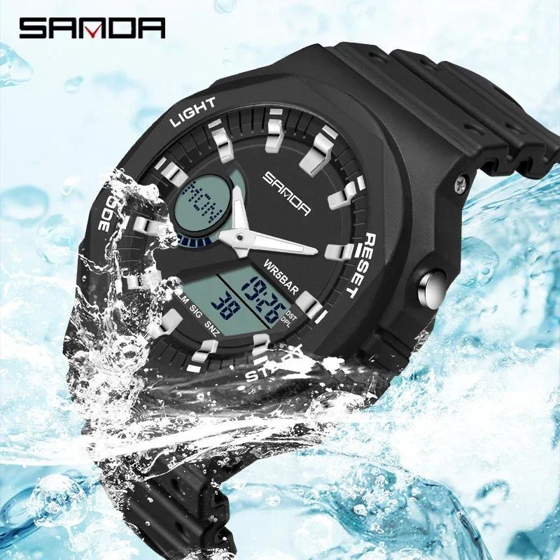 Jam Tangan Elektronik, SANDA 6016, Sesuai untuk Lelaki dan Perempuan ...