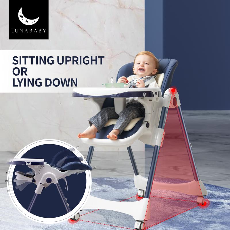 LUNABABY Multifunctional Foldable Baby Chair Seat For Feeding & Playing ...