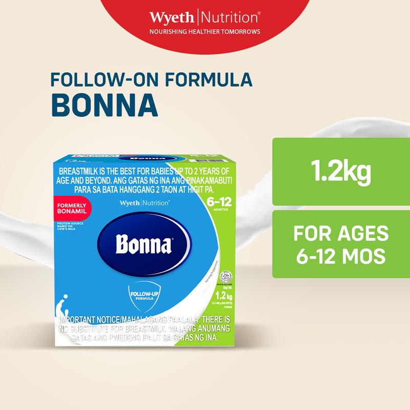 WYETH BONNA Stage 2 Infant formula for 6-12 Months 1.2kg (formerly ...