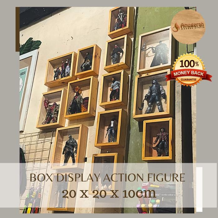 Jual 20x20 Box display action figure kayu akrilik sliding wadah tempat ...