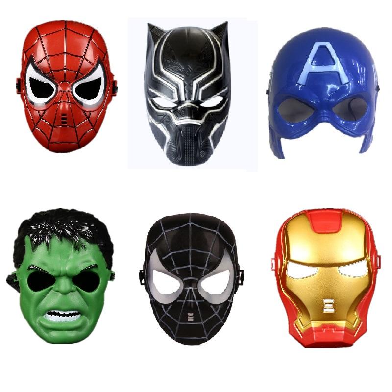 Topeng Cosplay, Tema Anime Marvel Spider-Man dan Avengers, Sesuai ...