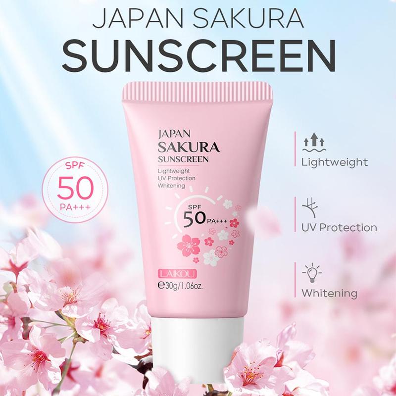 Sakura Moisturizing Sunscreen SPF50+++ Long-lasting Sun Protection Long ...