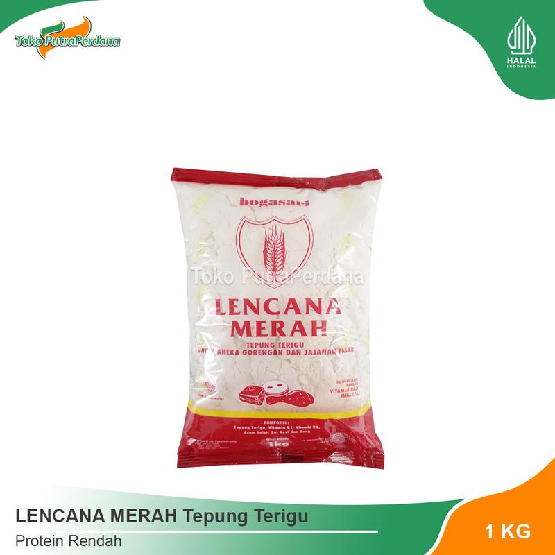 LENCANA MERAH Tepung Terigu 1kg - Shop | Tokopedia