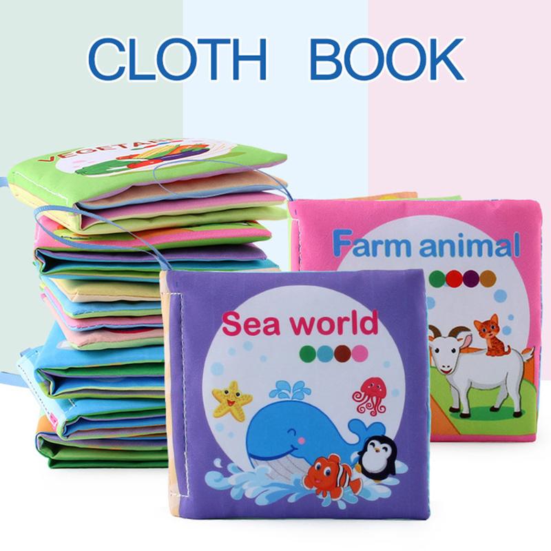 Baby English Book Soft Cloth Books Animals Fruits Books Earl - TikTok ...