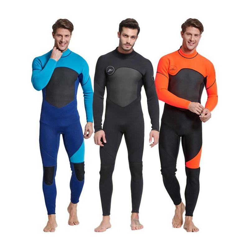 Sharbat 3mm Diving Suit Men's Warm Thickened Surfing Suit One-Piece ...