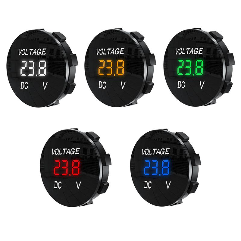 Voltmeter Bulat, DC 5V-48V, Paparan Kapasiti Bateri, Menunjukkan ...