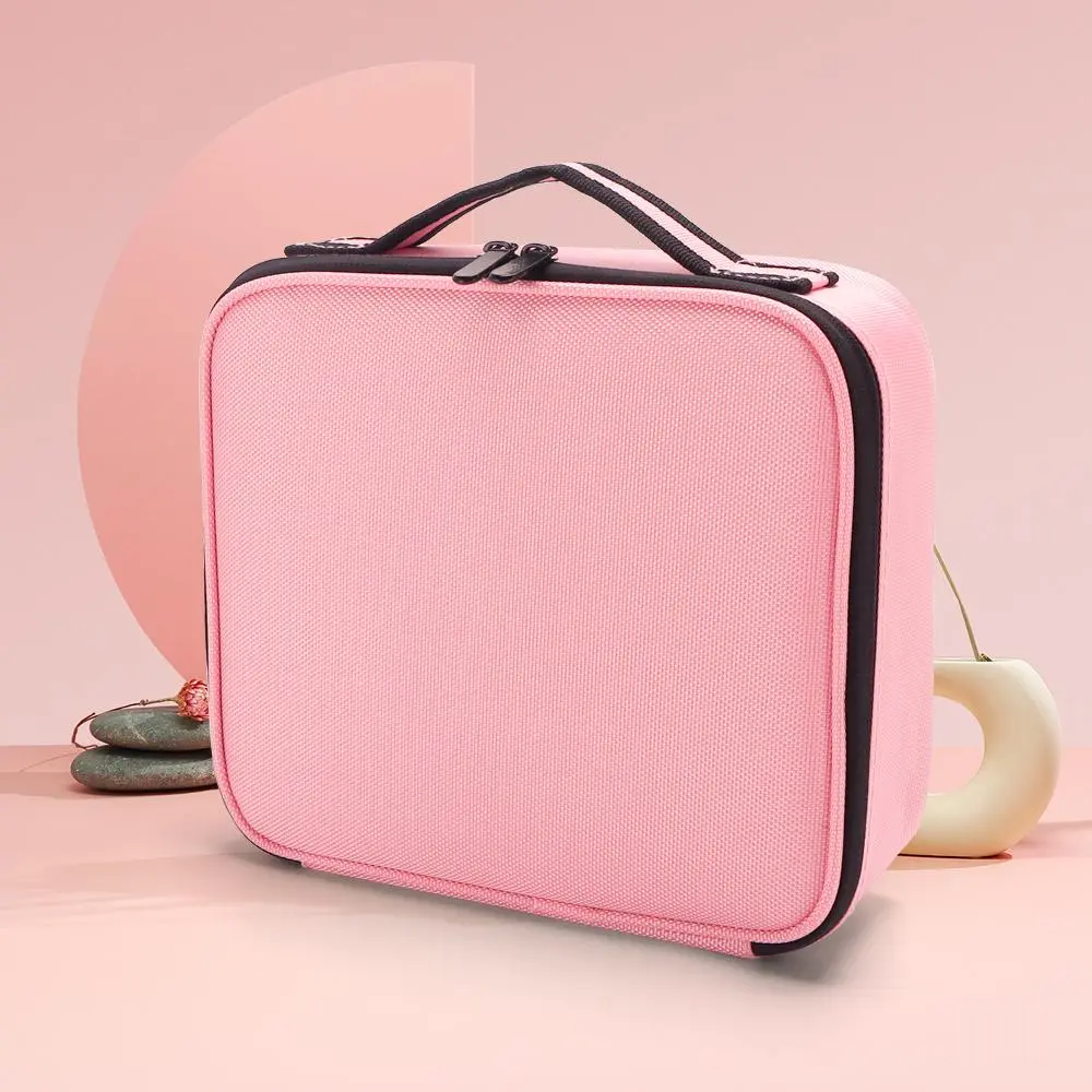 Large Capacity Makeup Storage Bag with Handle, Portable Multi-grid ...