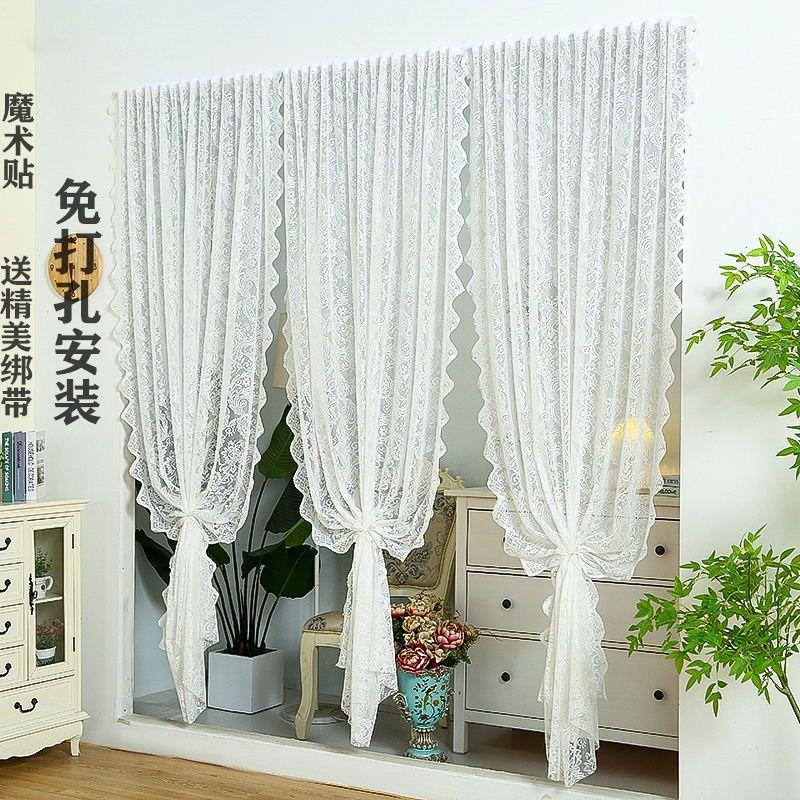 Tirai Pintu Penutup Renda, Langsir Tipis Bilik Tidur, Pembahagian Ins, Hiasan Perancis, Langsir ...