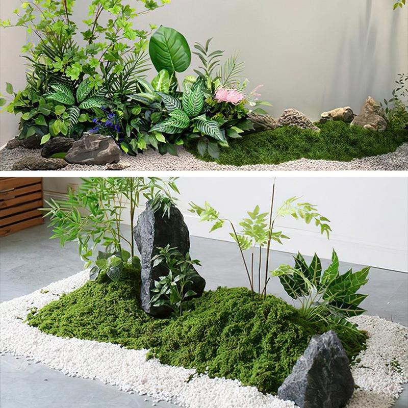 Fake Moss Plastic Artificial Moss Fake Green Plants for Plant Pot ...