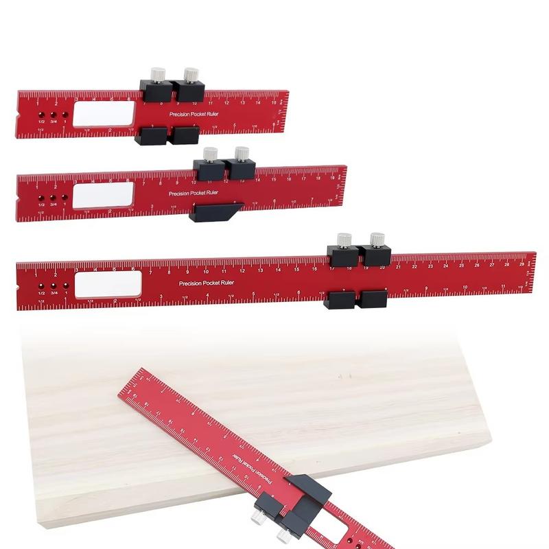 New Aluminum Woodworking Tools Ruler Multifunctional Slide Ruler ...