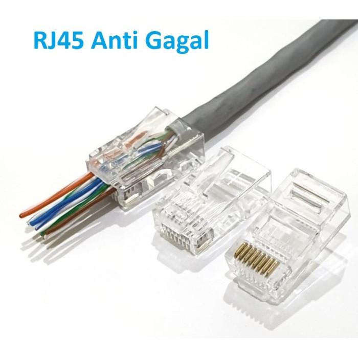 Konektor RJ45 anti gagal HS AIRPO CONNECTOR UTP EZ RJ 45 CAT - Shop ...