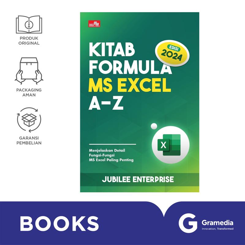 Buku Kitab Formula MS Excel A-Z (Edisi 2024) - Shop | Tokopedia
