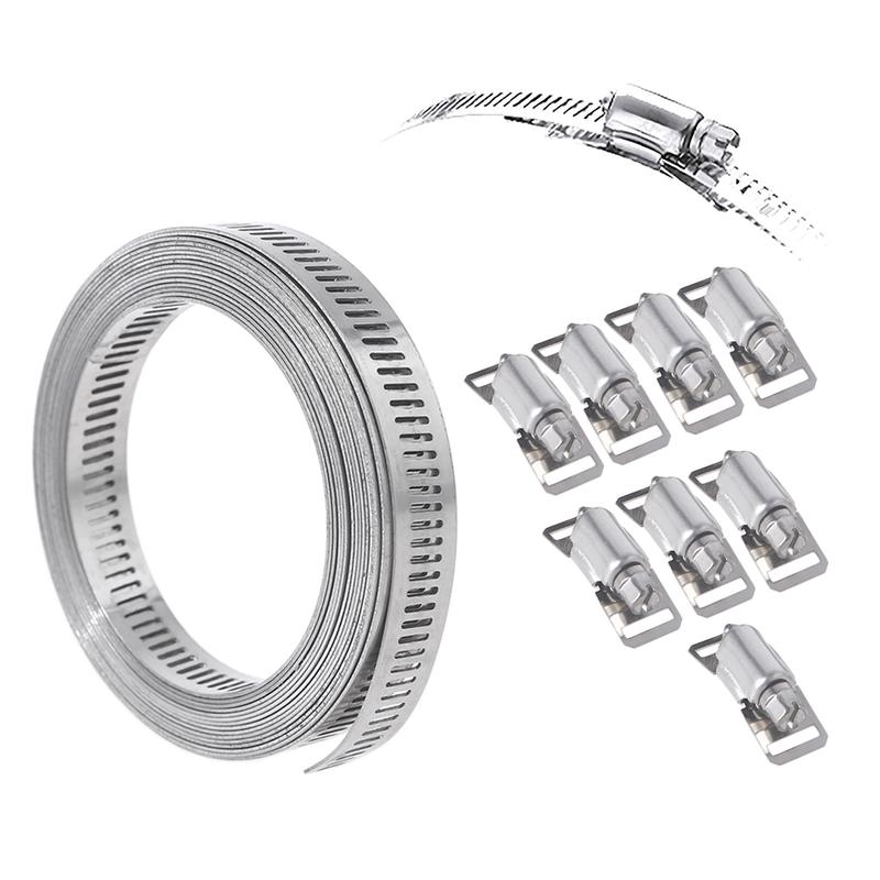 DIY Hose Clamp System 304 Stainless Steel Worm Gear Hose Clamps ...
