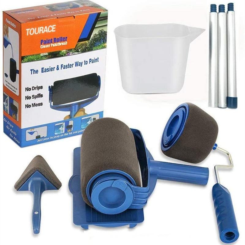 5Pcs/set Paint Roller Set with Sticks Paint Roller Transform Your Room ...