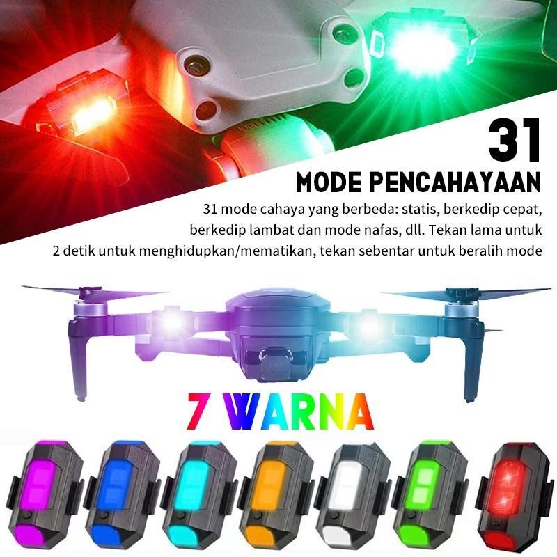 Lampu LED Pesawat Lampu LED Motor Mobil Sepeda Drone Flash/Kedip ...