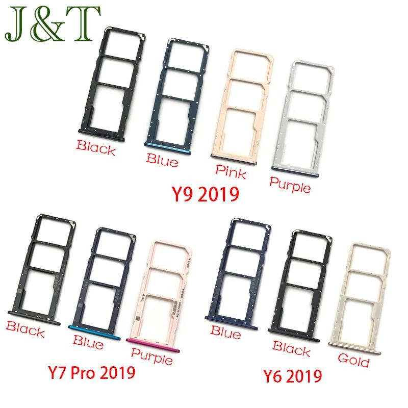 SIM Card For Huawei Y6 Y9 Y7 Pro 2019 SIM Card Slot SD Card Tray ...