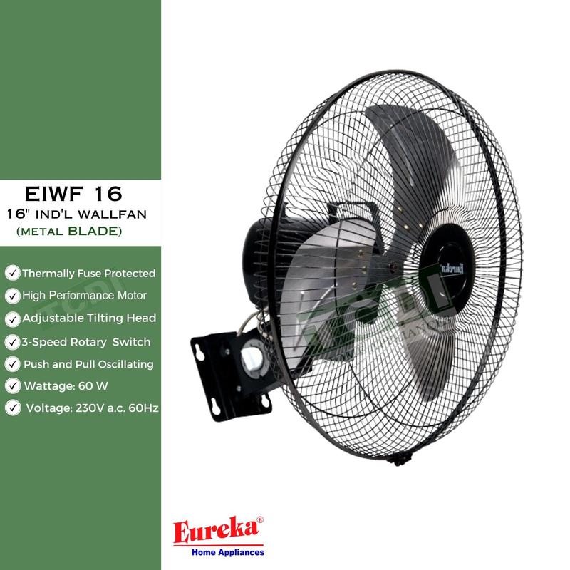 EUREKA EIWF 16 AND 18 Industrial Wall Fan Certified Quality Product ...