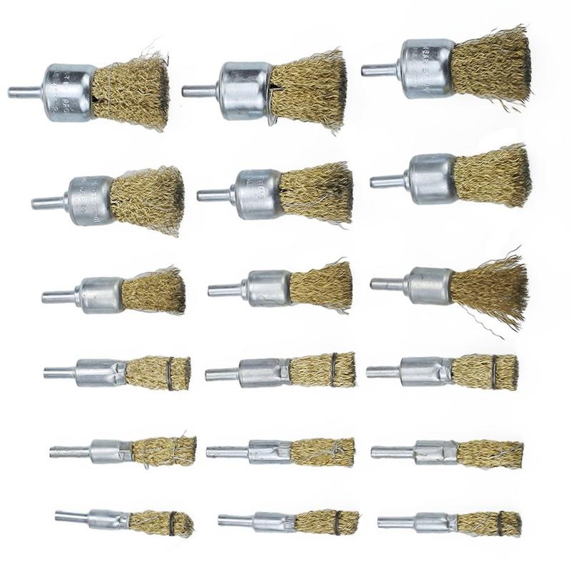 6mm Shank Copper Plating Stainless Steel Wire Wheel Brushes Grinder ...