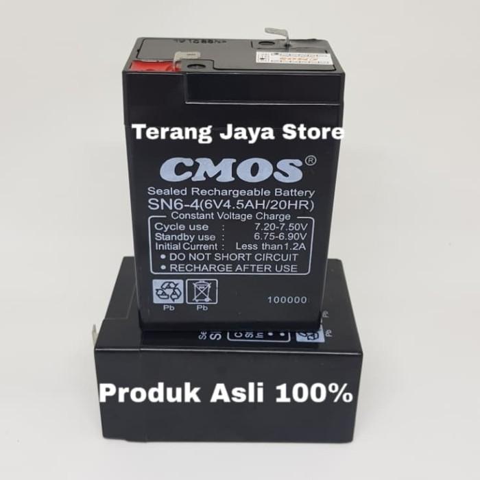 CMOS Sealed Rechargeable Battery SN6-4 6V Aki kering 6V Cmos - Shop ...