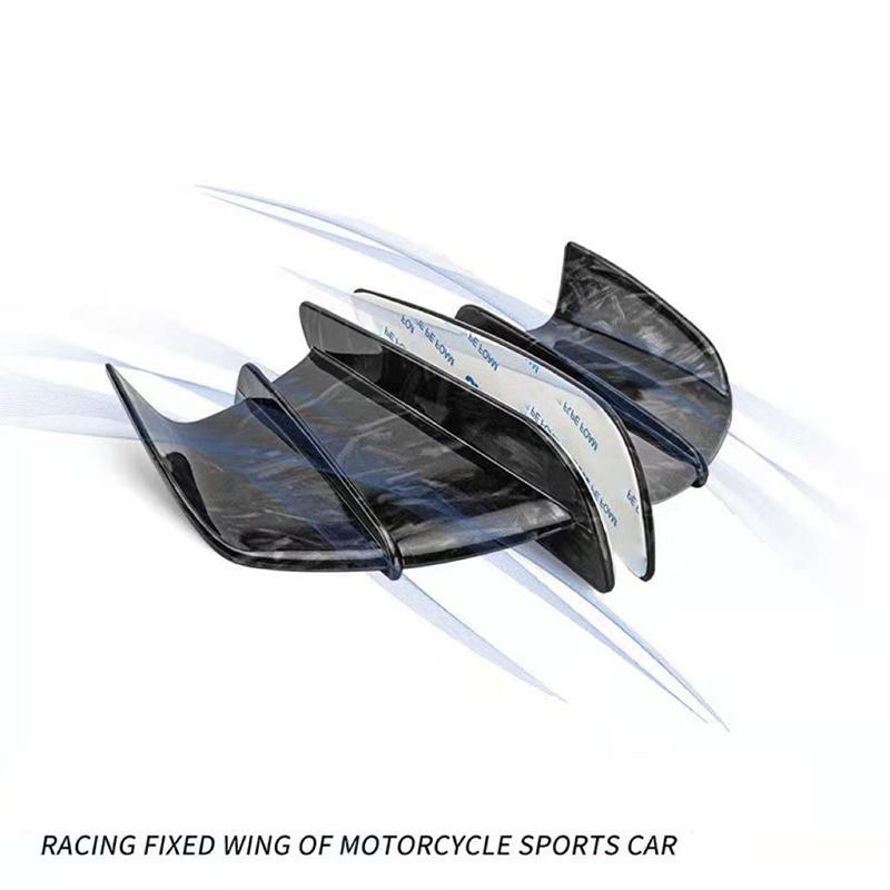 Universal Motorcycle Winglet Aerodynamic Spoiler Wing With Adhesive ...